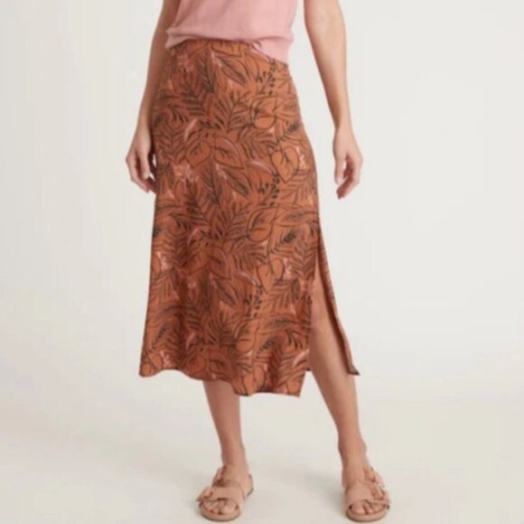 Marine Layer | Skirts | Marine Layer Ryan Midi Slip Skirt Size 4 Floral ...